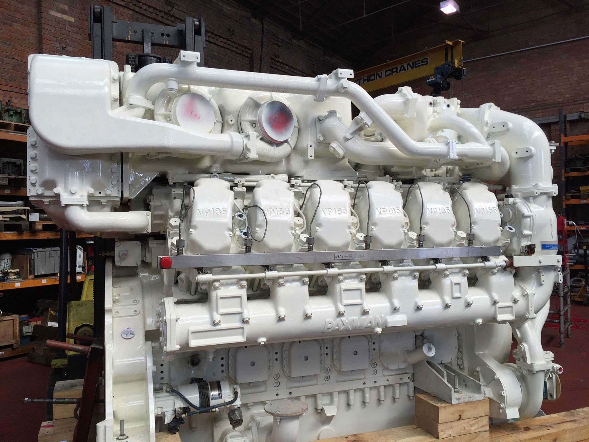 Paxman / MAN 12VP185 engines arrive - News » European Diesels